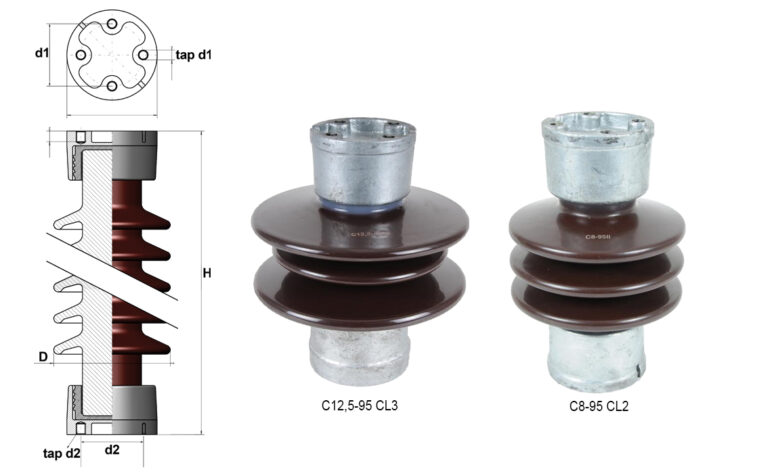 Porcelain post insulators for outdoor – Biname electrical insulators