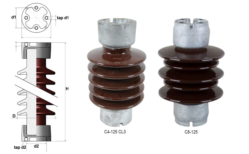 Porcelain post insulators for outdoor – Biname electrical insulators