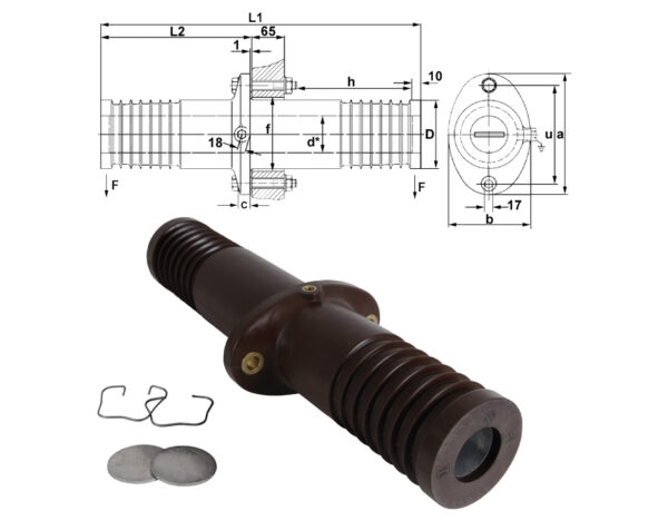Busbar bushings for indoor/indoor 6 to 36 kV – Biname electrical insulators