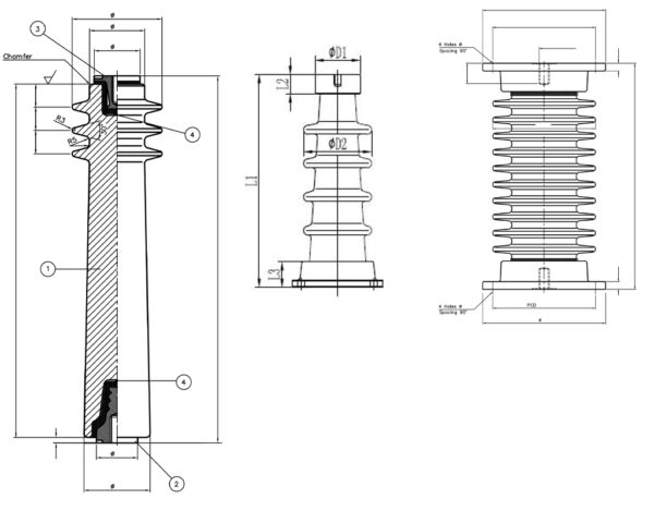 ESP – support insulators – Biname electrical insulators