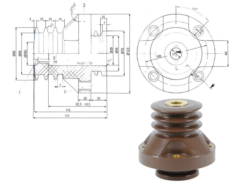 Epoxy terminal motor bushings – Biname electrical insulators