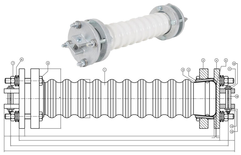 ESP – Pull Rod Shaft Insulators – Biname electrical insulators